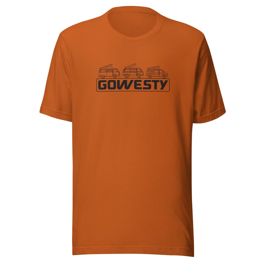 Gowesty Van Line-up T-shirt: Bus, Vanagon, Eurovan, Westy - Etsy