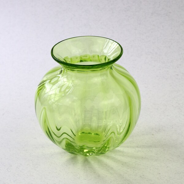 Green Glass Vase - Etsy