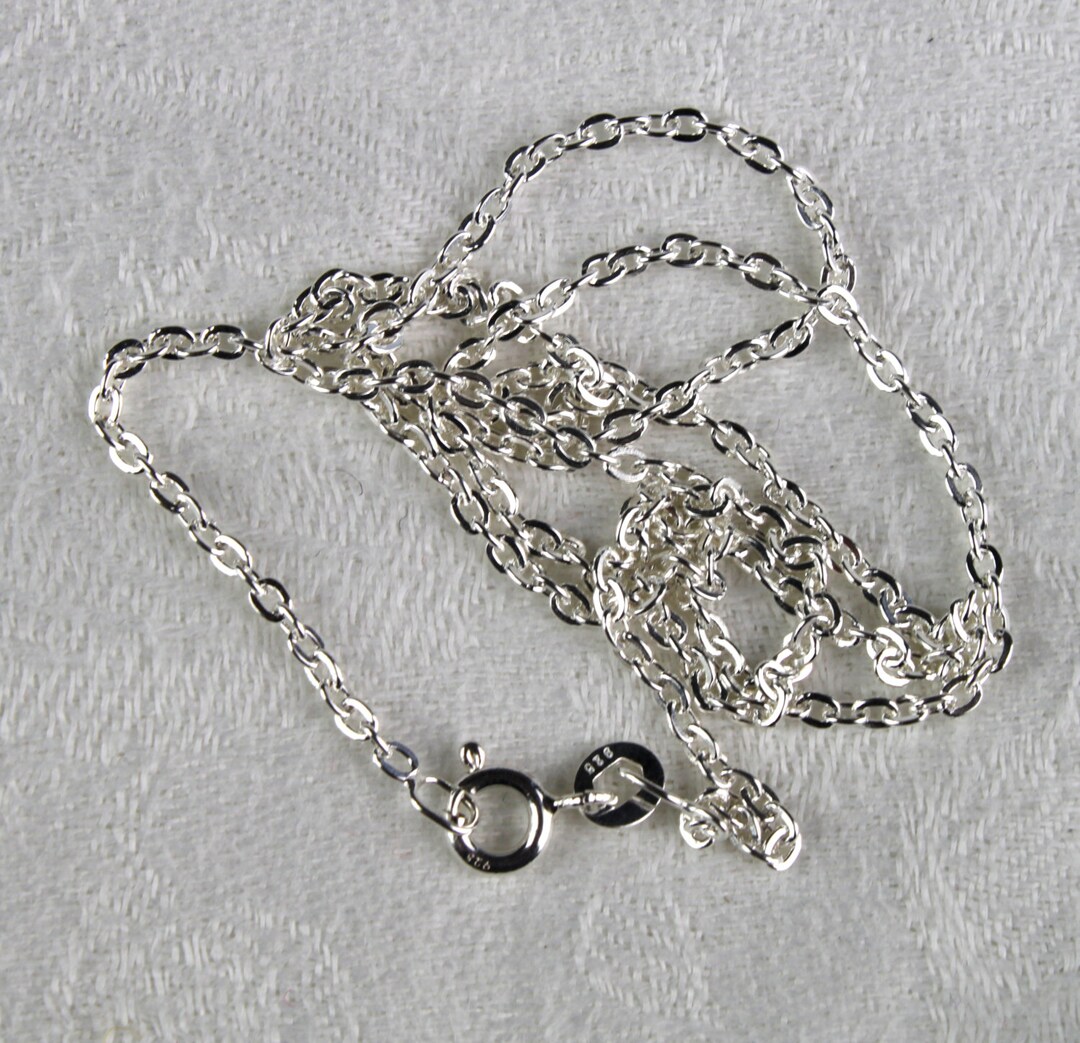 50 Cm / 20 Inch - Sterling Silver Anchor Chain - Etsy