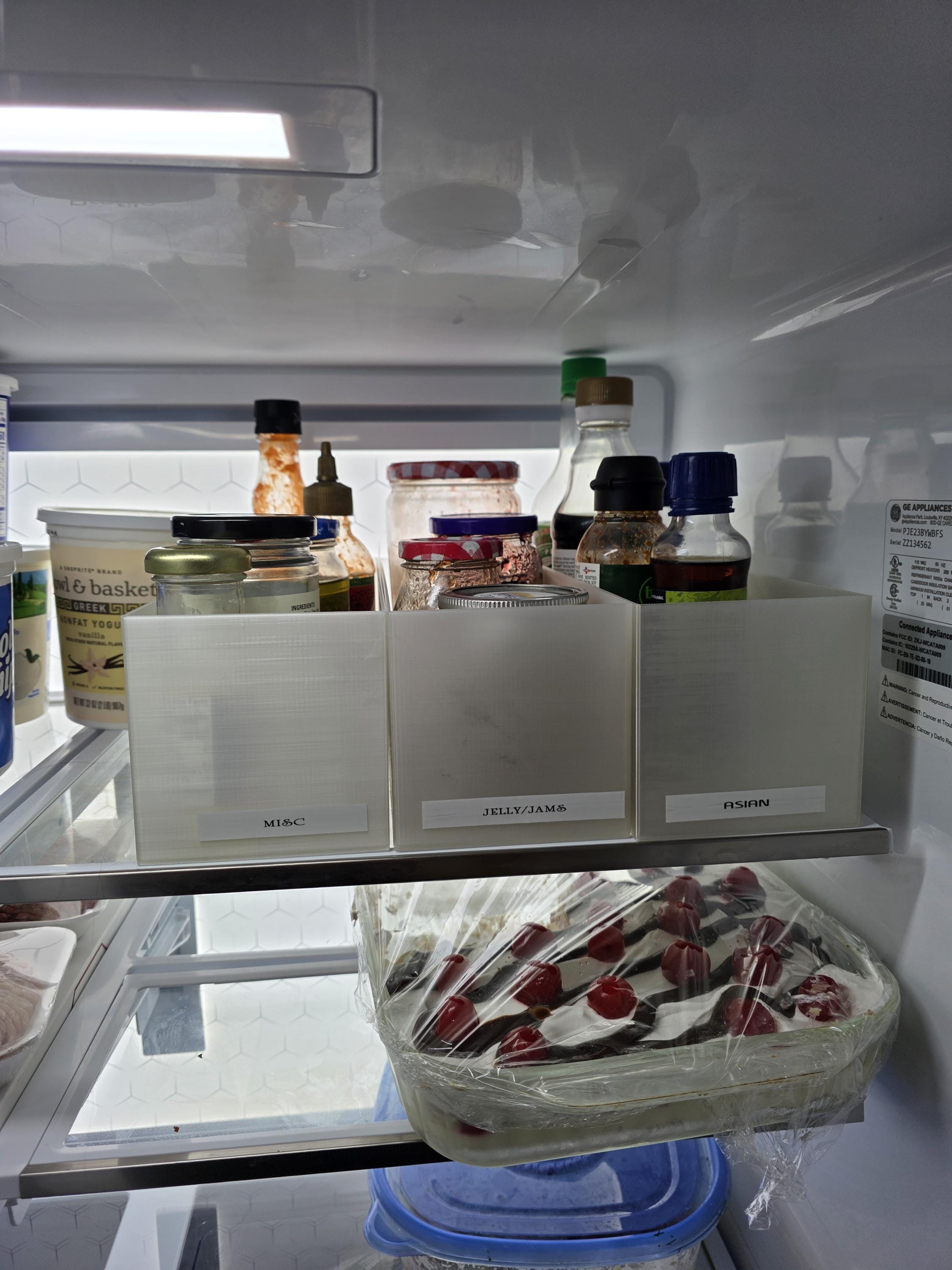 3D Printed Fridge Organizer Bins – Labeled Storage for Jelly, Misc ...