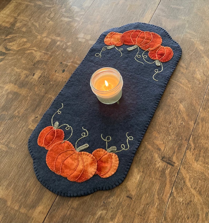 Pumpkin Trio Table Mat Pattern - Etsy