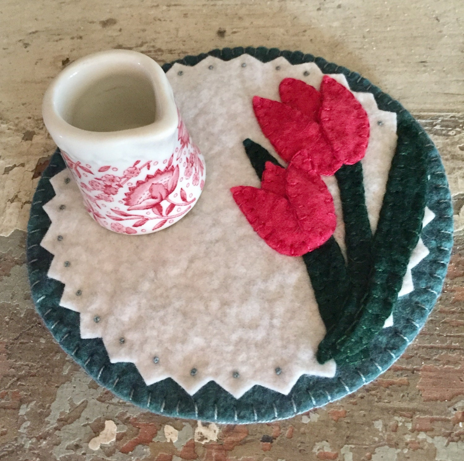 Tulip Candle Mat | Etsy