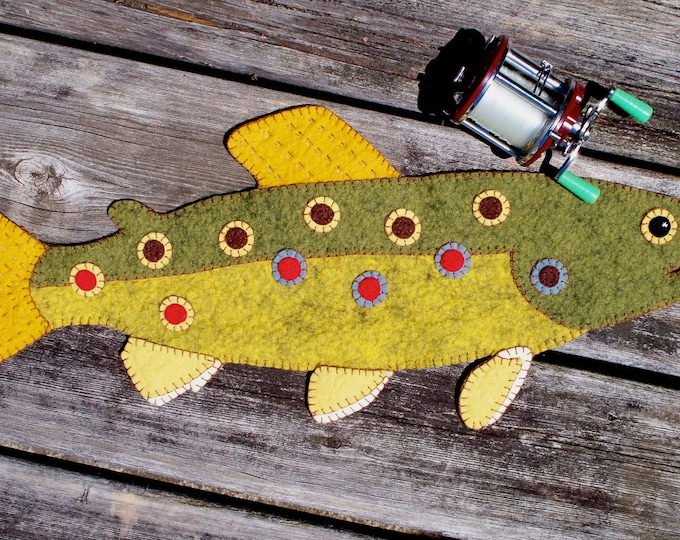 Brown Trout Penny Rug Pattern - Etsy