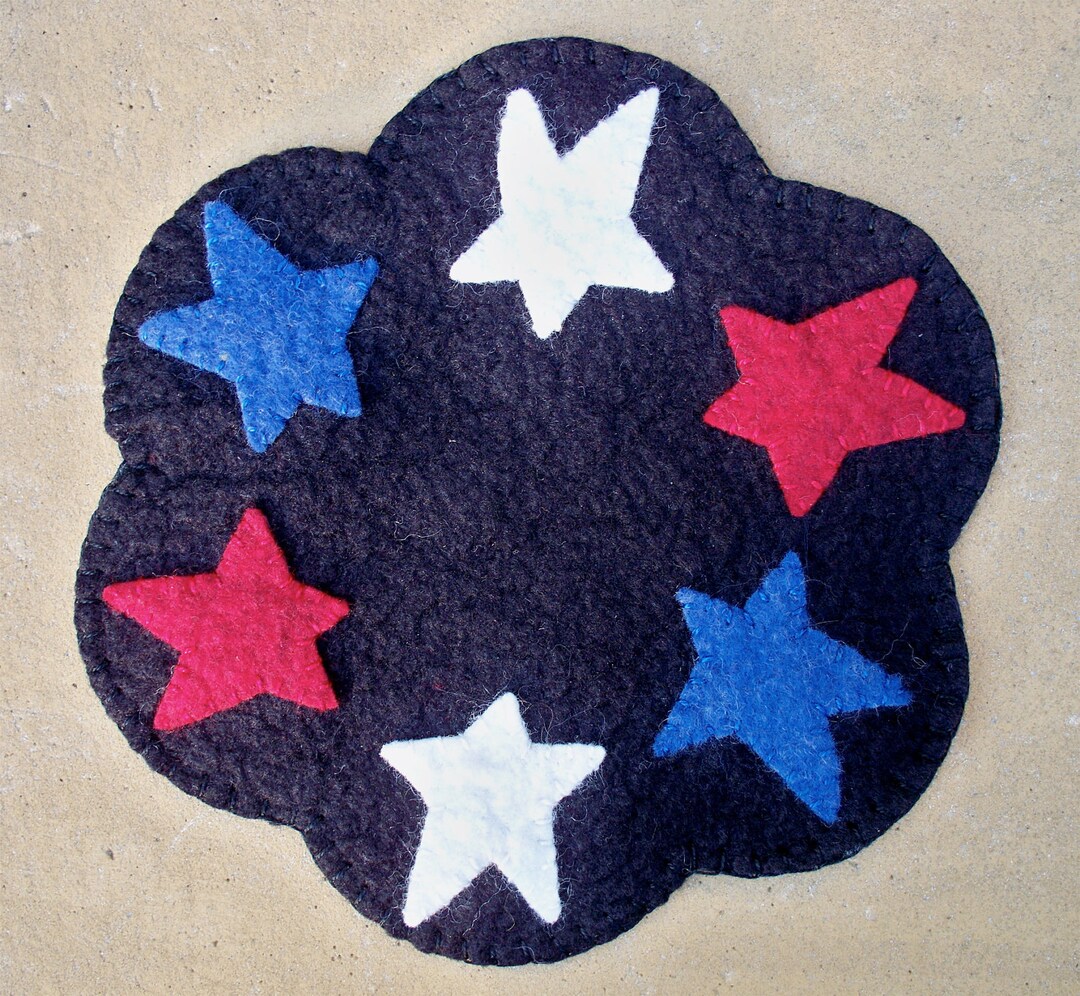 Wool Felt Mini Star Mat - Etsy