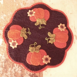 October Wool Felt Penny Mat - Etsy