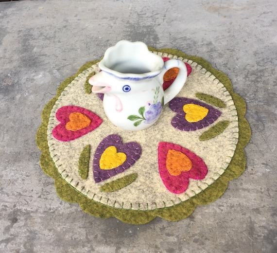 Summer Garden Candle Mat Pattern | Etsy