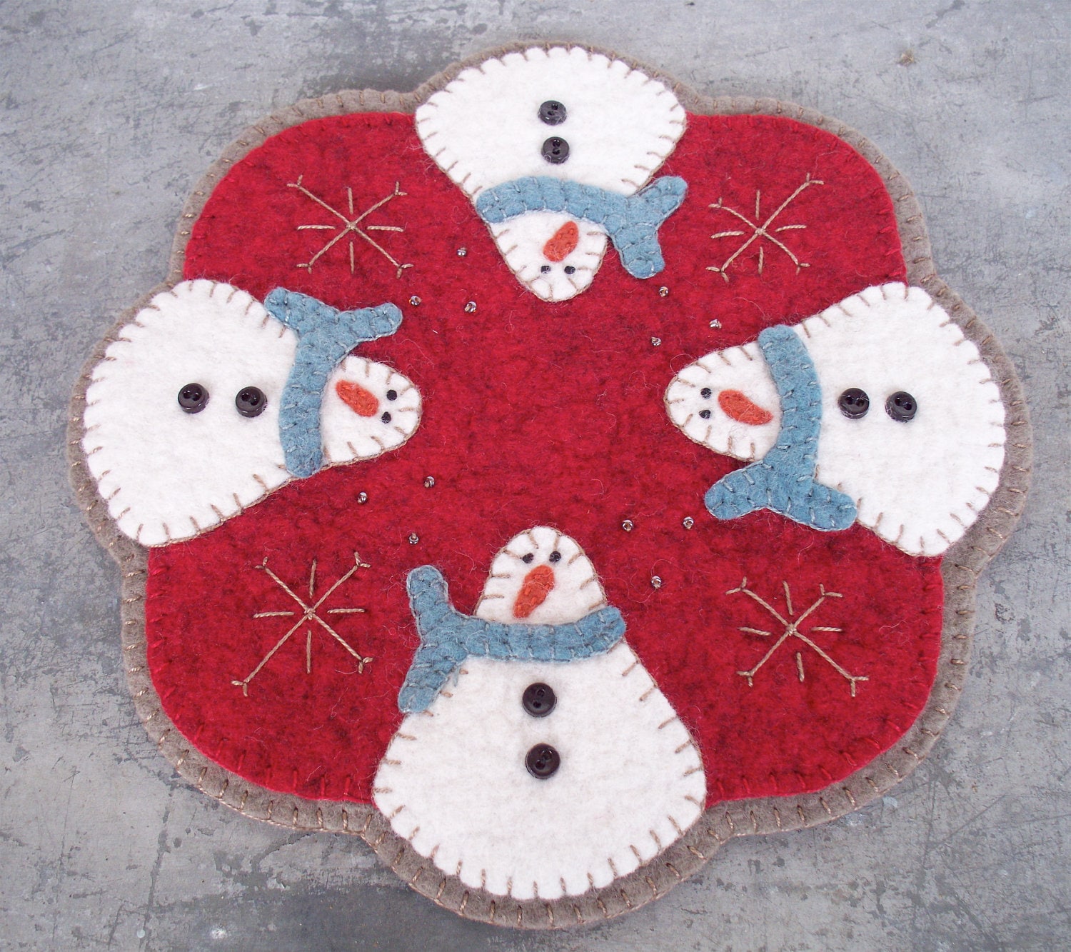 January Penny Mat | Etsy