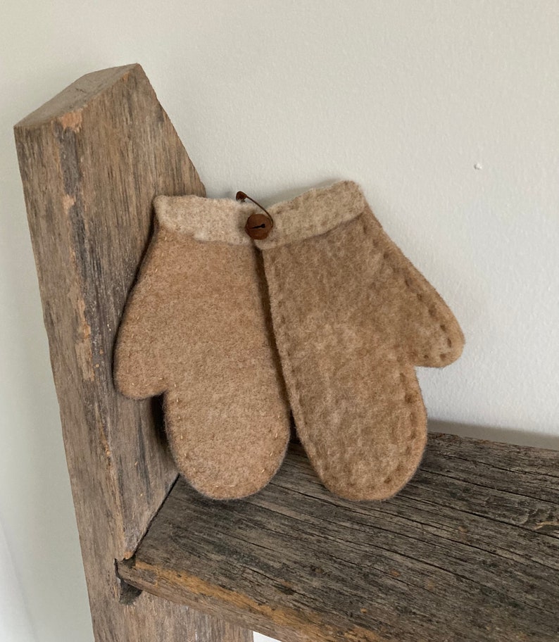 Primitive Wool Mittens - Etsy