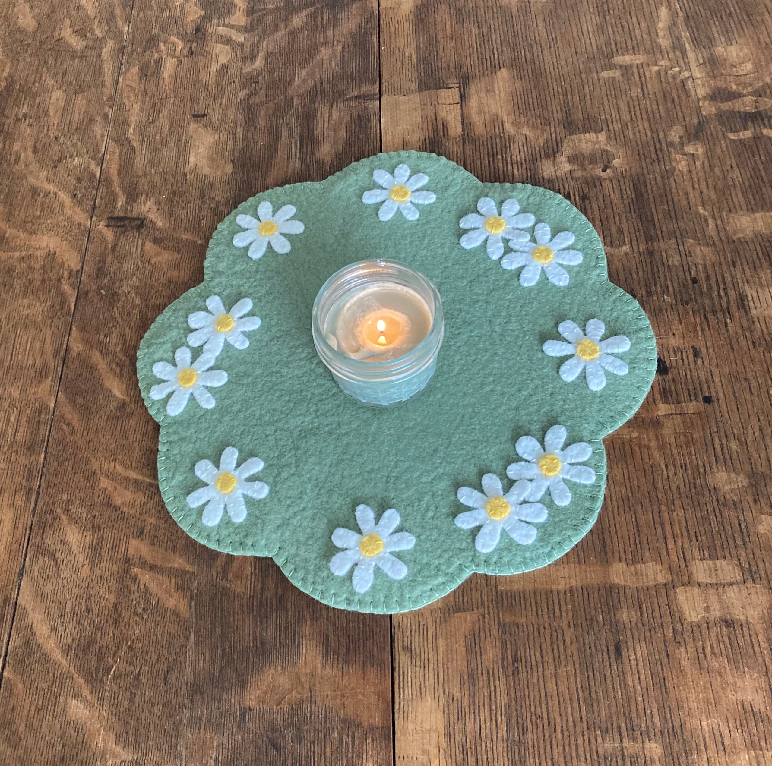 Daisy Candle Mat - Etsy