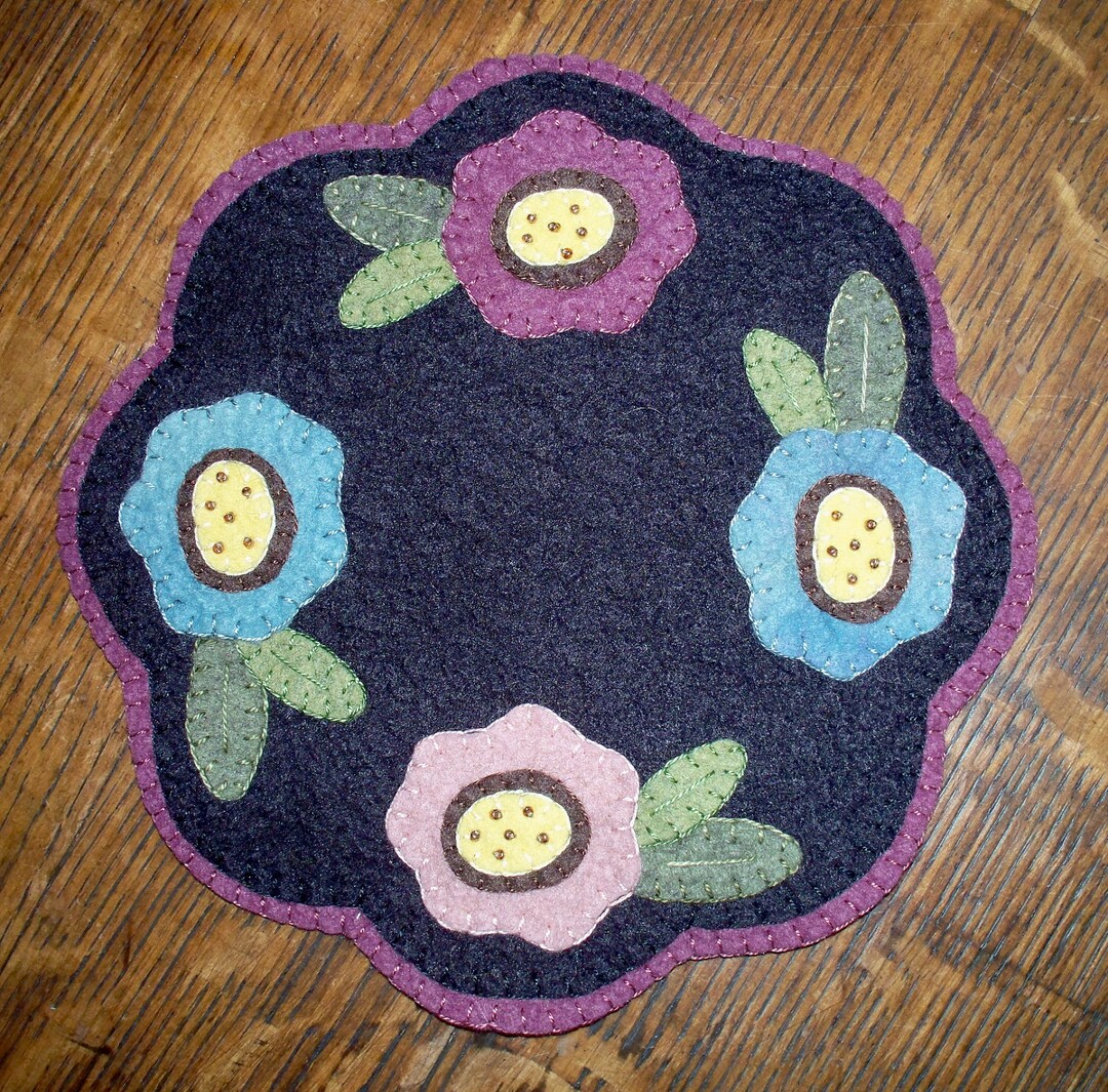Wool Felt May Penny Mat - Etsy