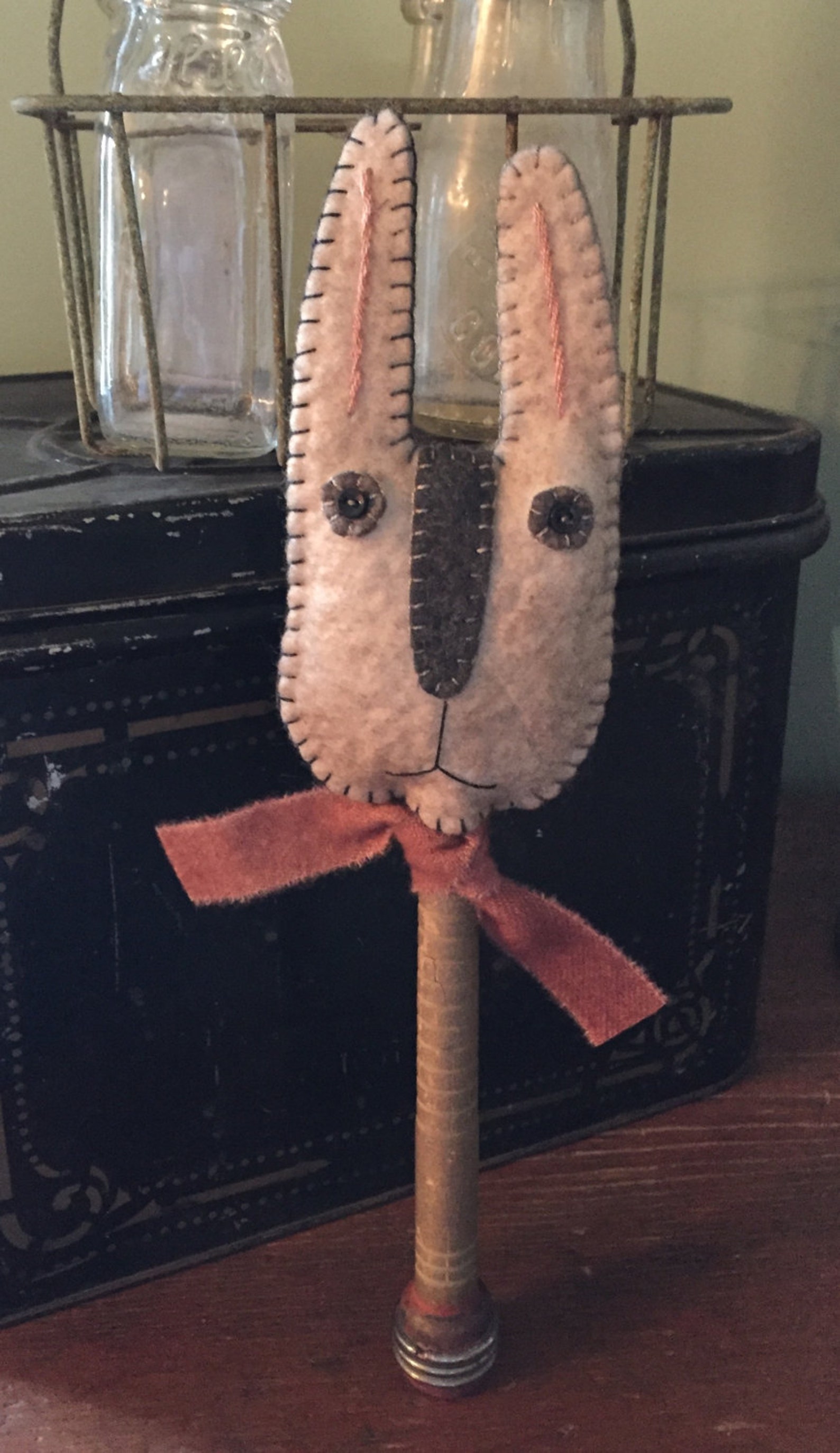 Rabbit Folk Spool | Etsy