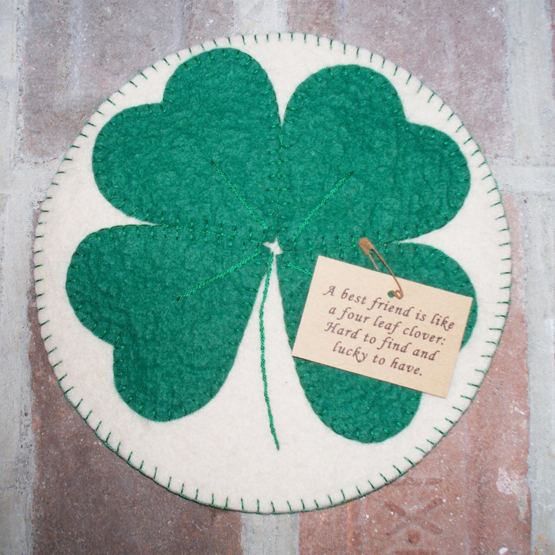 Embroidered Shamrock - Etsy