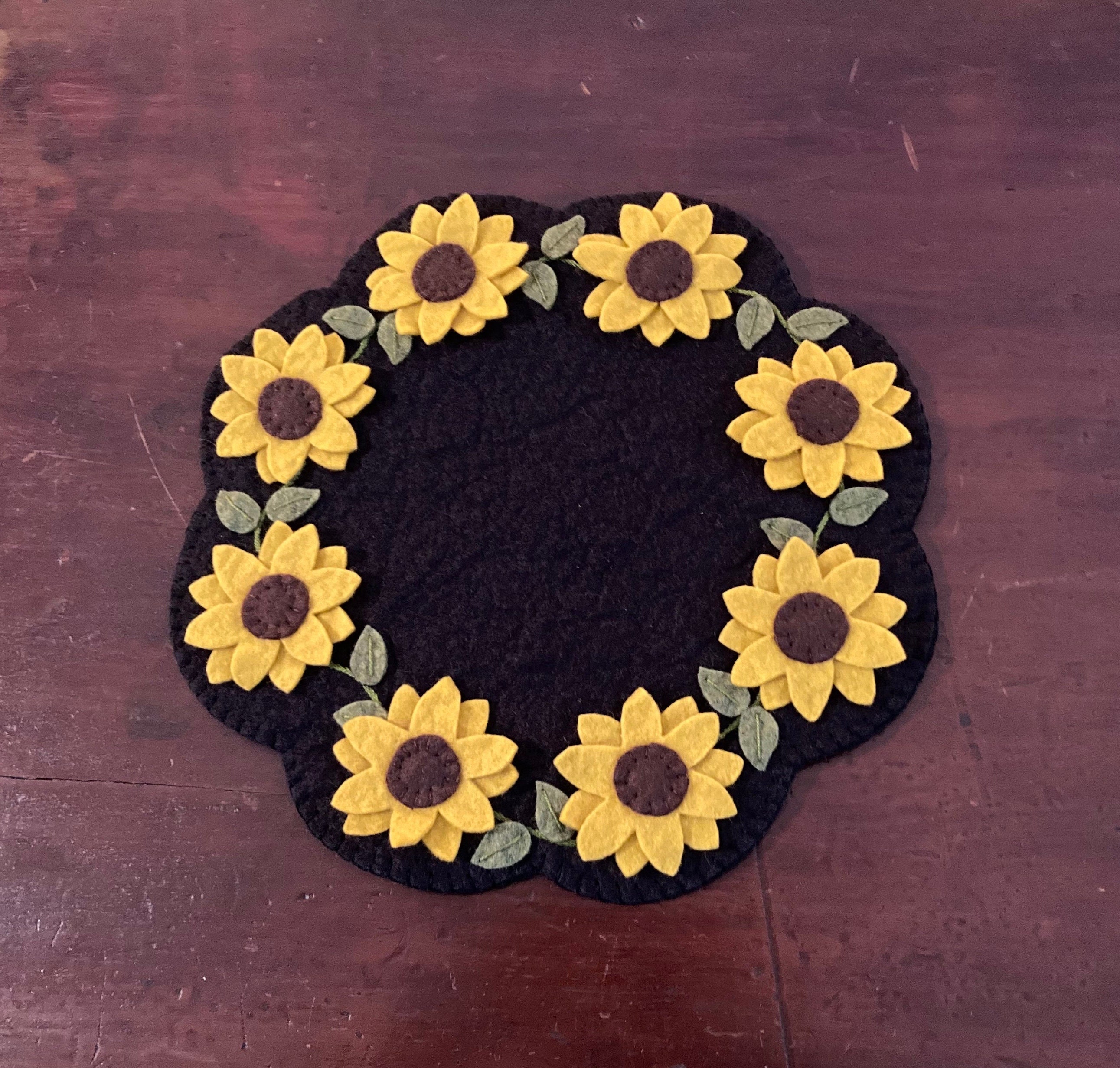 Sunflower Candle Mat Pattern - Etsy