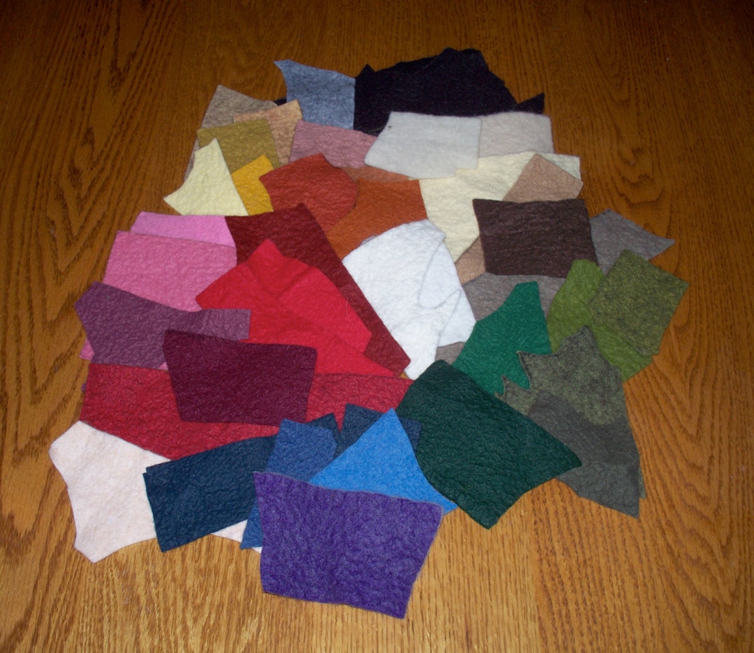 Quarter Pound Wool Felt Scrap Bag - Etsy