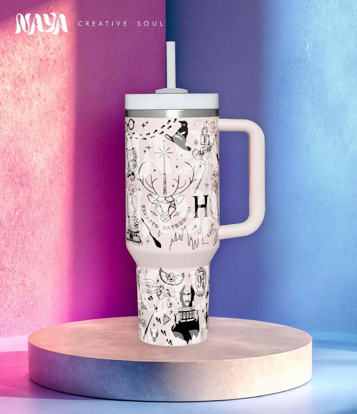 Harry Potter • Full-wrap Digital Design for Laser Engraving on 40oz ...