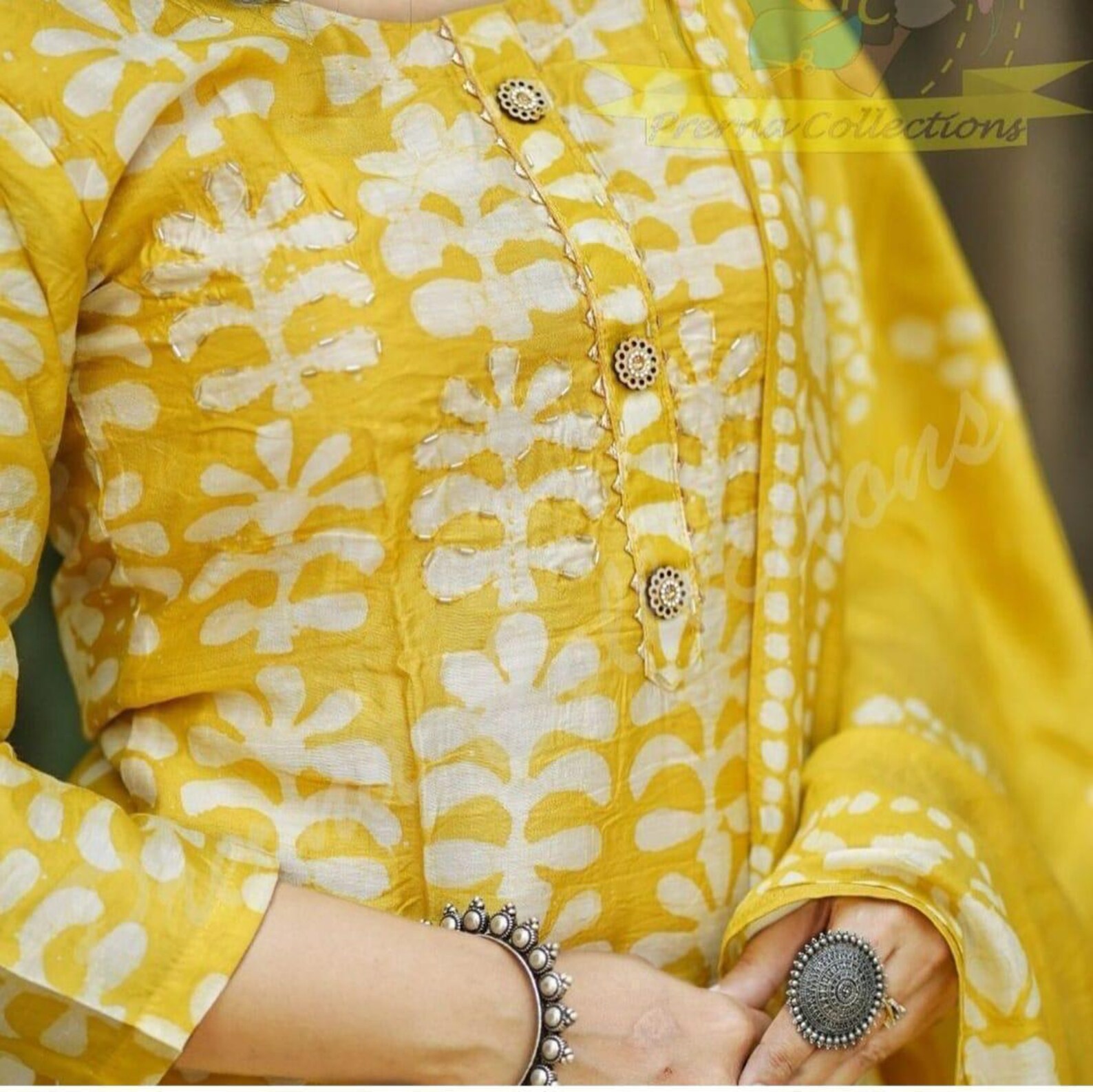 Indian Rayon Kurti Pant and Dupatta Set Kurit Dupatta Set Summer Wear ...