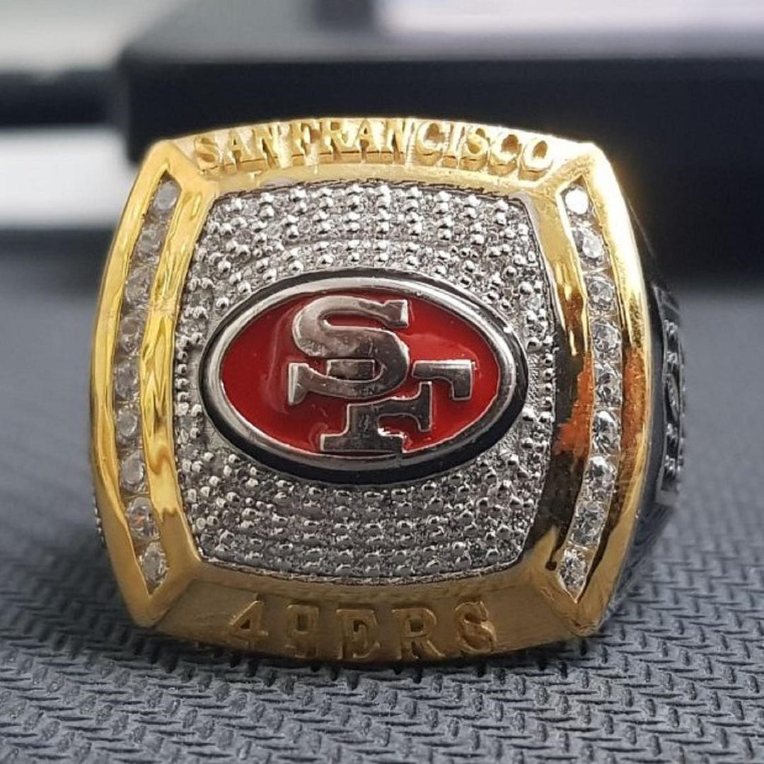 San Francisco 49ers Championship Ring Replica OF 49ers Super Bowl 925 ...