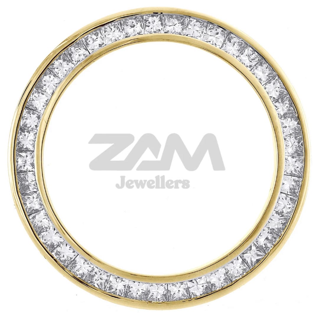 26mm Yellow Gold Plated Channel Set Brass Material Yellow Gold Plated ...