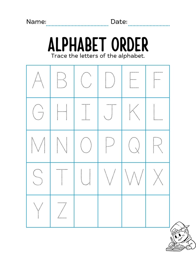 Alphabet Tracing Worksheets – Printable ABC Handwriting Practice for ...