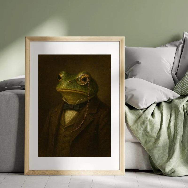 Gentleman Frog - Etsy