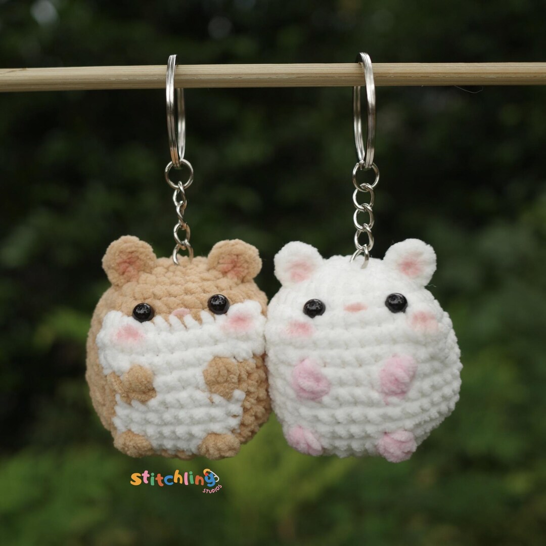 Crochet Keychain | Hamster - Etsy