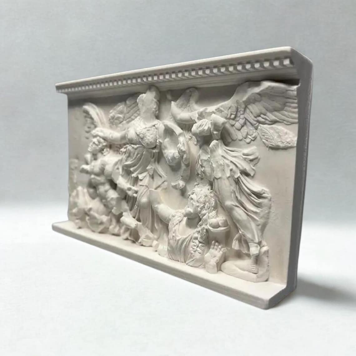 Greek Renaissance Angel & Giant Relief | Plaster Wall Sculpture Niche ...