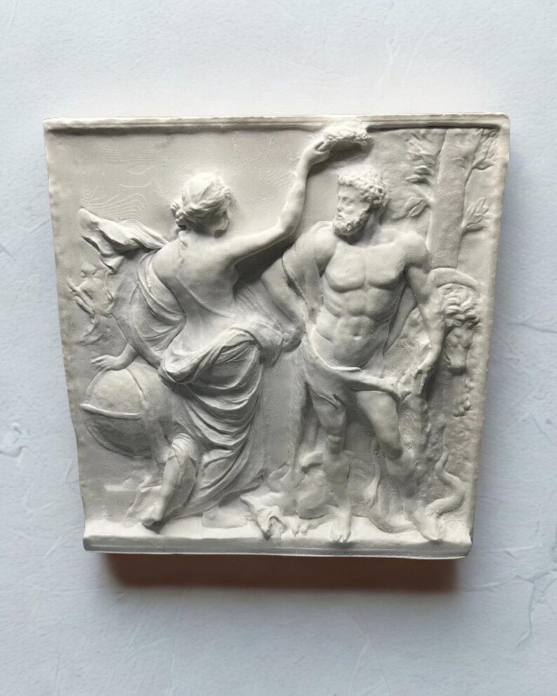 Hercules Roman Statue | Plaster Wall Sculpture Home & Desk Decor - Etsy