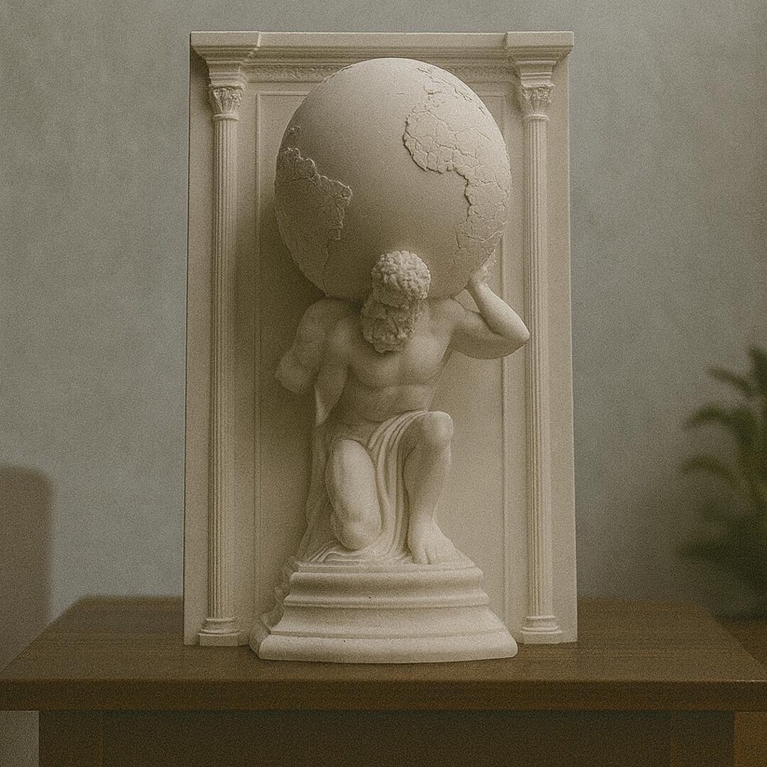 Hercules Plaster Statue: Greek Mythology Desk Decor - Etsy