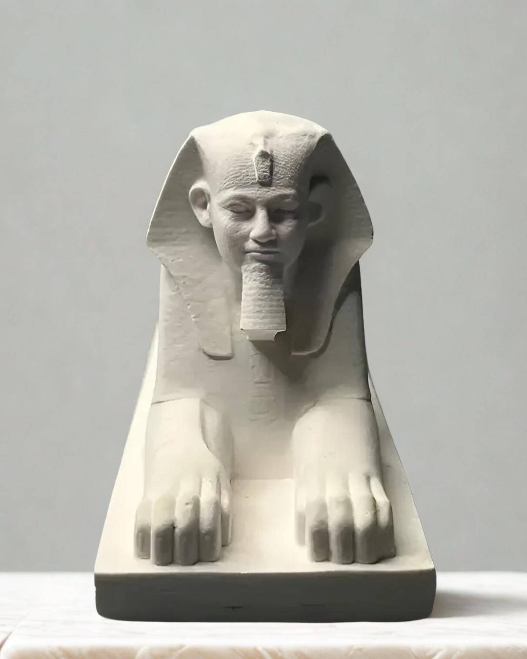 Egyptian Sphinx & Pyramid Statue | Mini Plaster Model for Home or ...