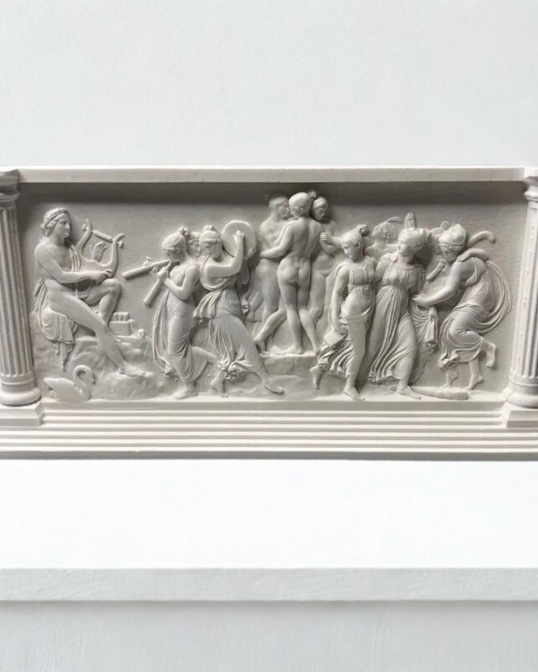 Dancing Muse Relief Statue | 3D Plaster Art Figurine Desktop Decor - Etsy
