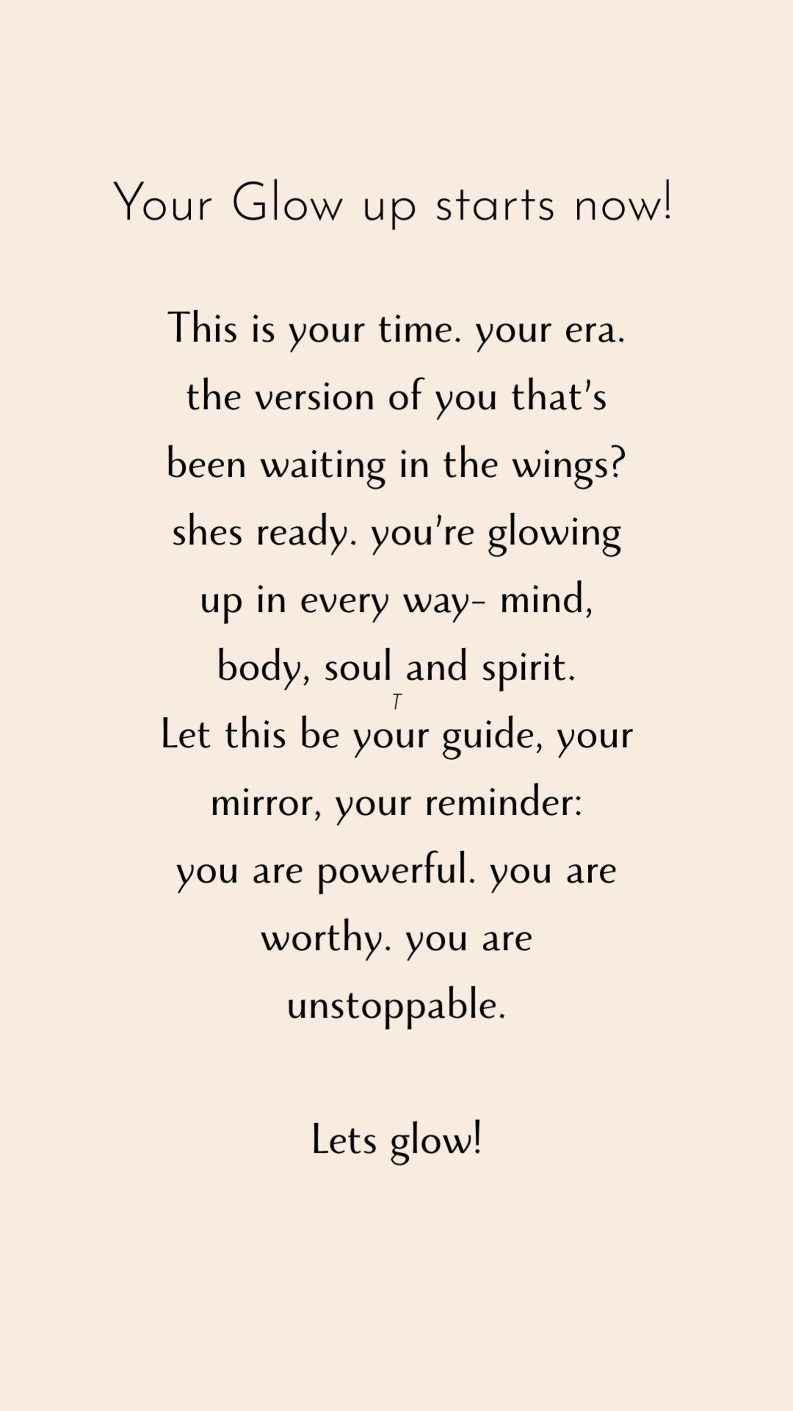 Glow up Guide for Women | 30 Day Self Love Reset | Confidence & Mindset ...