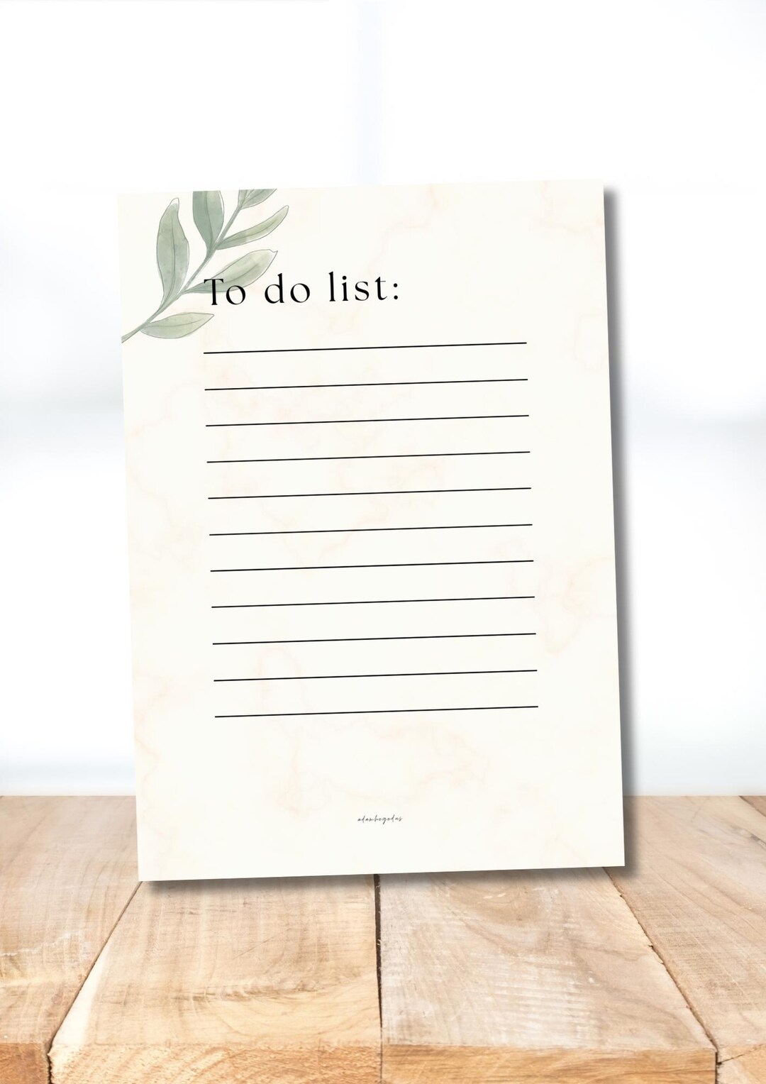 To Do List, A4 Printable PDF, Instant Download - Etsy