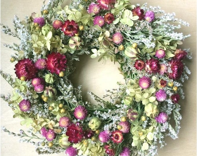 Natural Dried Pastel Yarrow Flowers for Wedding Country Prim Shabby ...