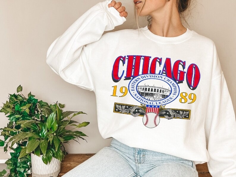 Vintage Chicago Cubs Sweatshirt Chicago Baseball Shirt Chicago EST 1870 ...