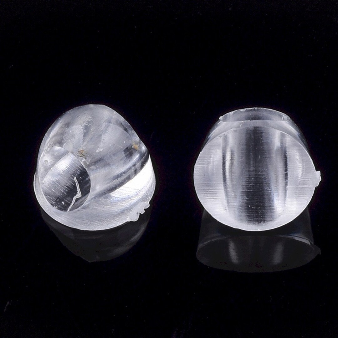 Doz Pack 7mm Clear Plastic Button Shank 3.85mm Hole. Acrylic Button ...