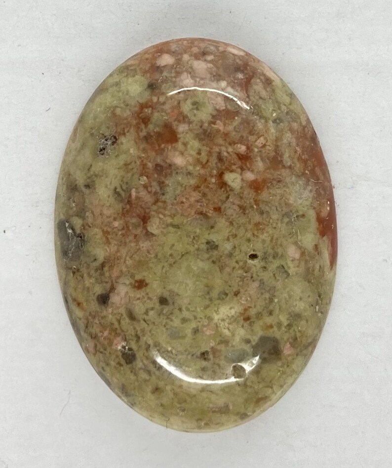 25x18mm Flat Back Stone Semi Precious Stone Loose Epidote - Etsy