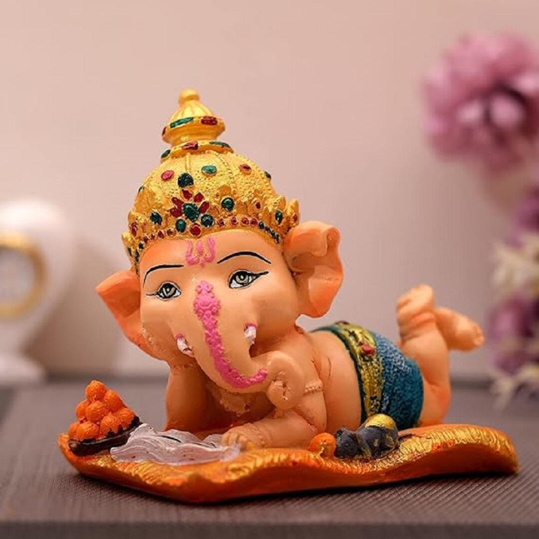 Shree Ganesha Reading Book Statue - Relaxing Home Décore Showpiece - Etsy