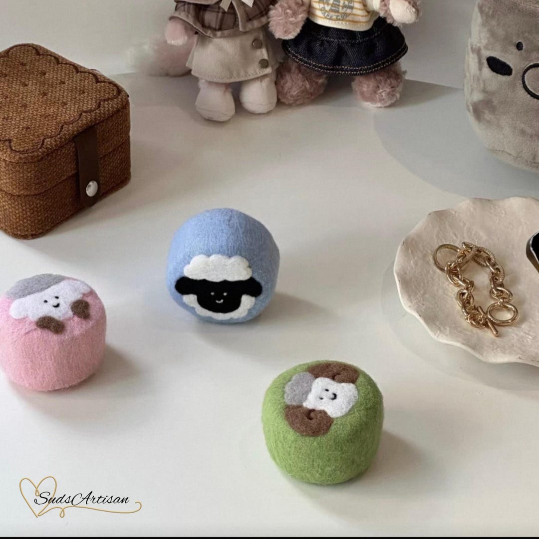 Avocado Wool Felt Handmade Soap, Cute Lamb Cold Made Essential Oil Soap ...