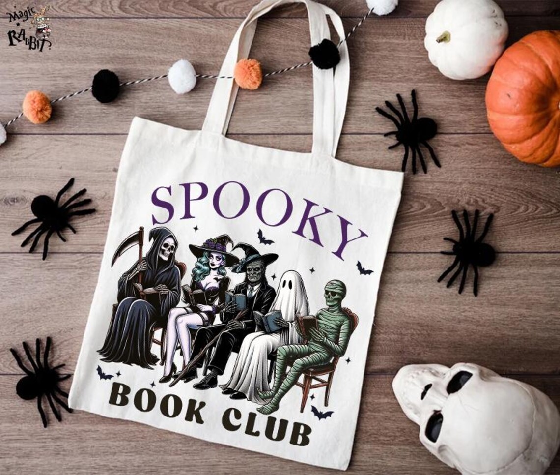 Spooky Book Club SVG PNG: Halloween Book Lover Design (digital Download ...