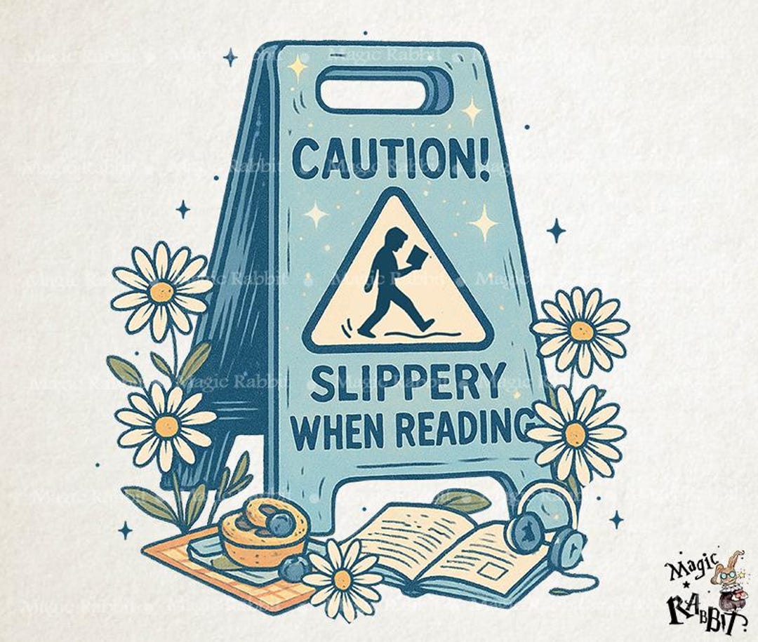 Caution Slippery When Reading Holographic Spicy Smut Sticker Kindle ...