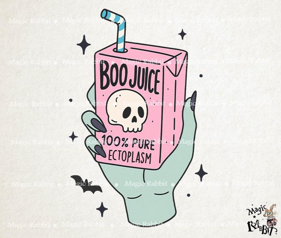 Boo Juice Halloween PNG: Pastel Goth Drink Clipart (digital Download ...