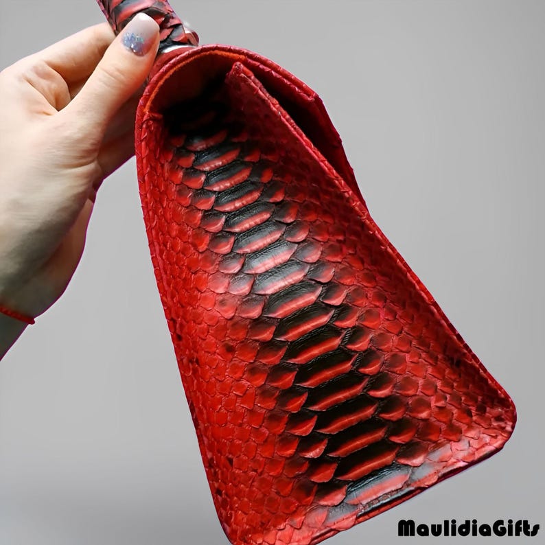 Yura Handcrafted Snake Skin Bag Exotic Skin With Unique Pattern, Exotic ...