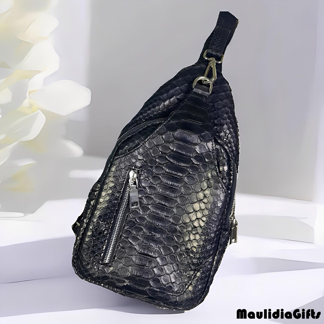 Mamba Sling Bag Genuine Snakeskin Compact and Elegant for Men,snake ...