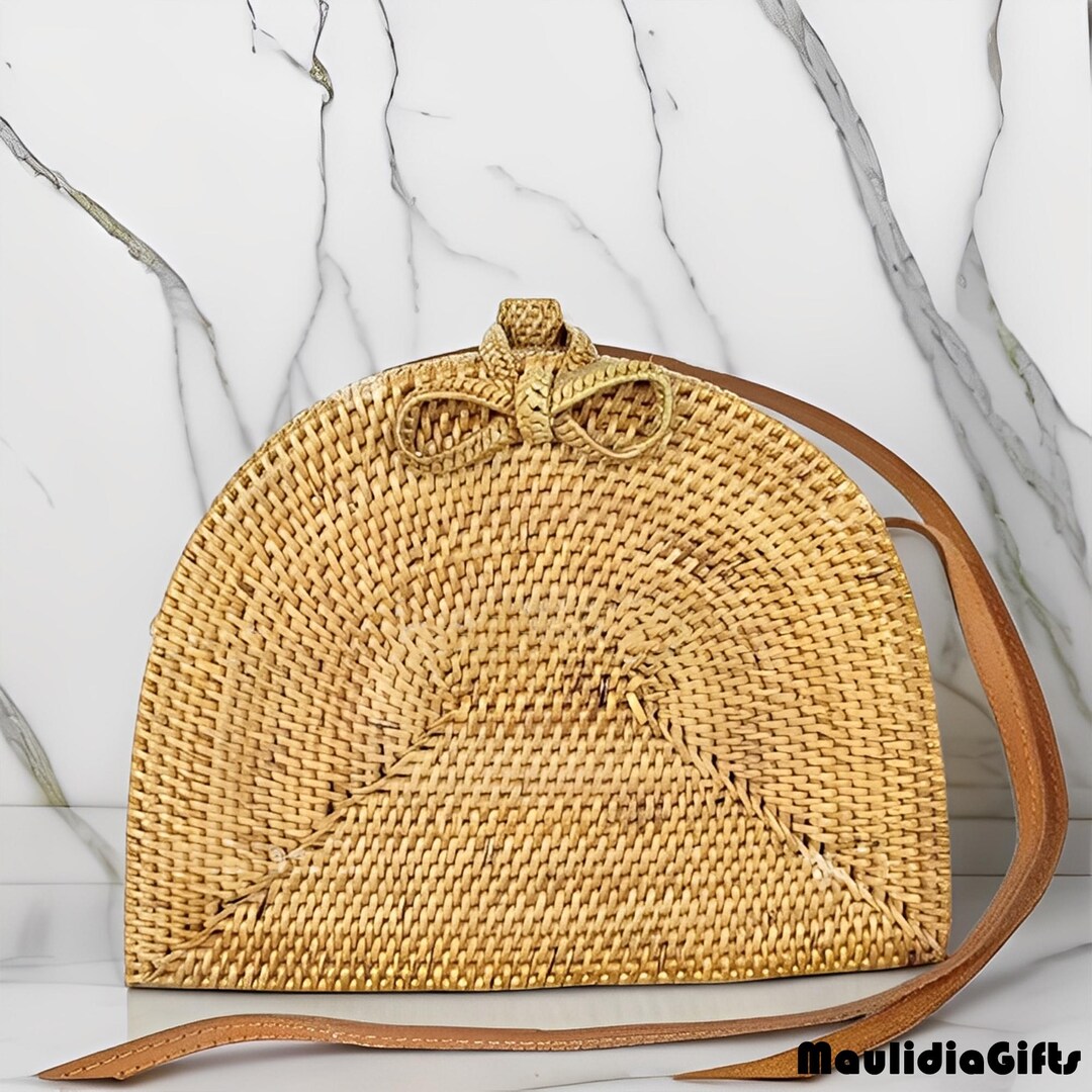 Handmade Balinese Full Ate Rattan Bag, Rattan Bag, Boho Bag, Etnic Bag ...