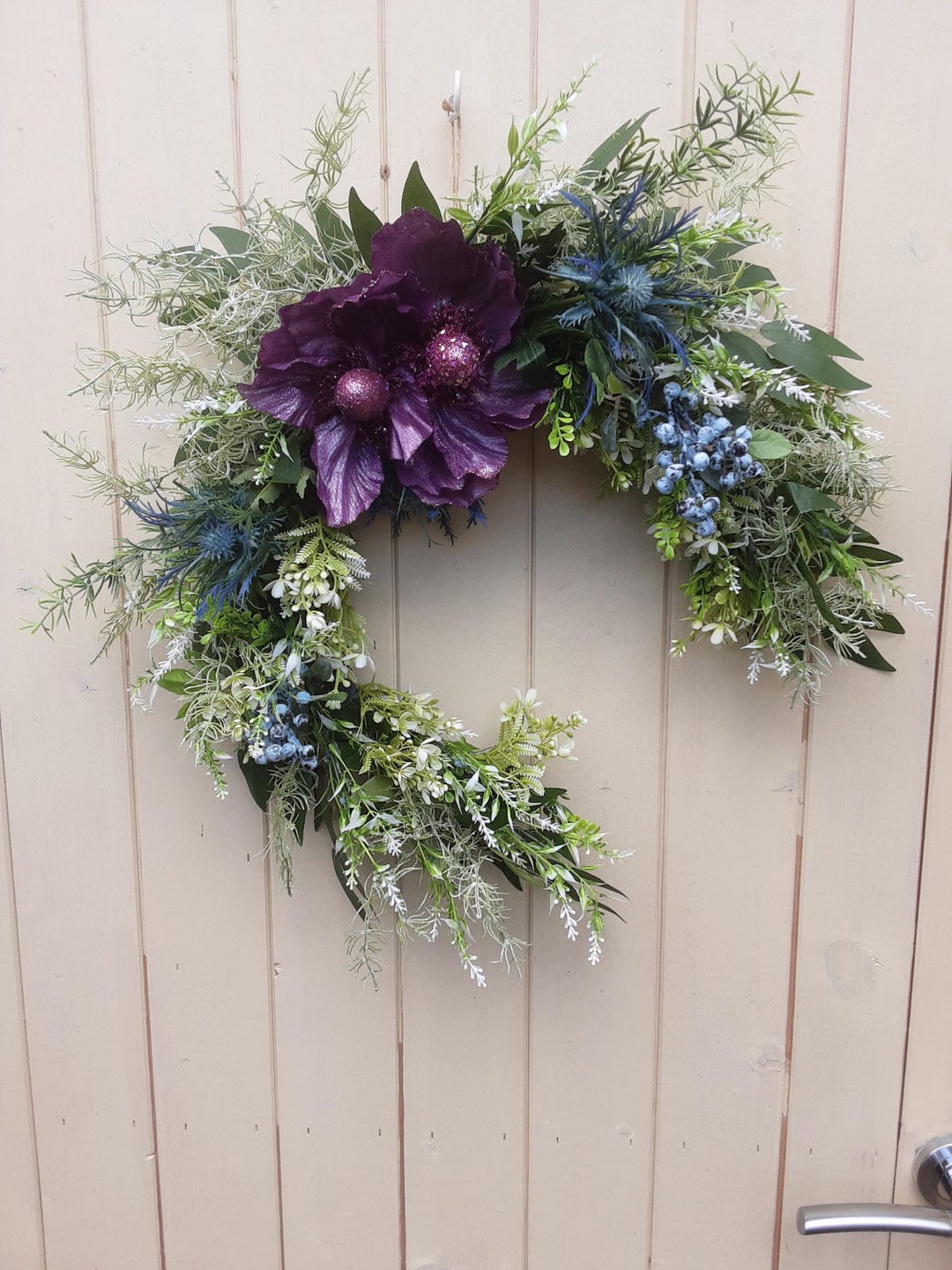 Crescent Wreath Door Wall Weddings Celebrations Gate Gift Grave - Etsy