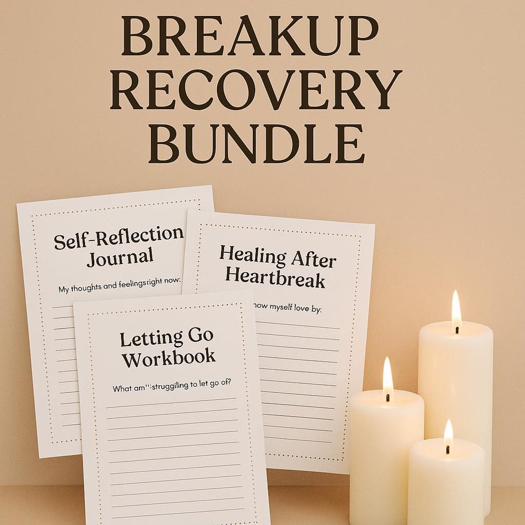 Breakup Recovery Bundle – Printable & Fillable Journal for Healing ...