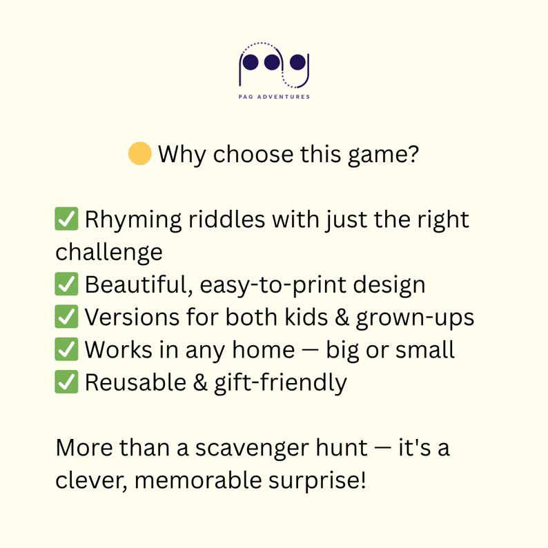Printable Riddle Scavenger Hunt Game for Adults | Indoor Treasure Hunt ...