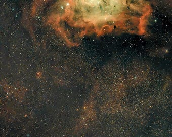 Digital Download-lagoon and Trifid Nebula, 5 Sizes, Galaxy Wall Art ...