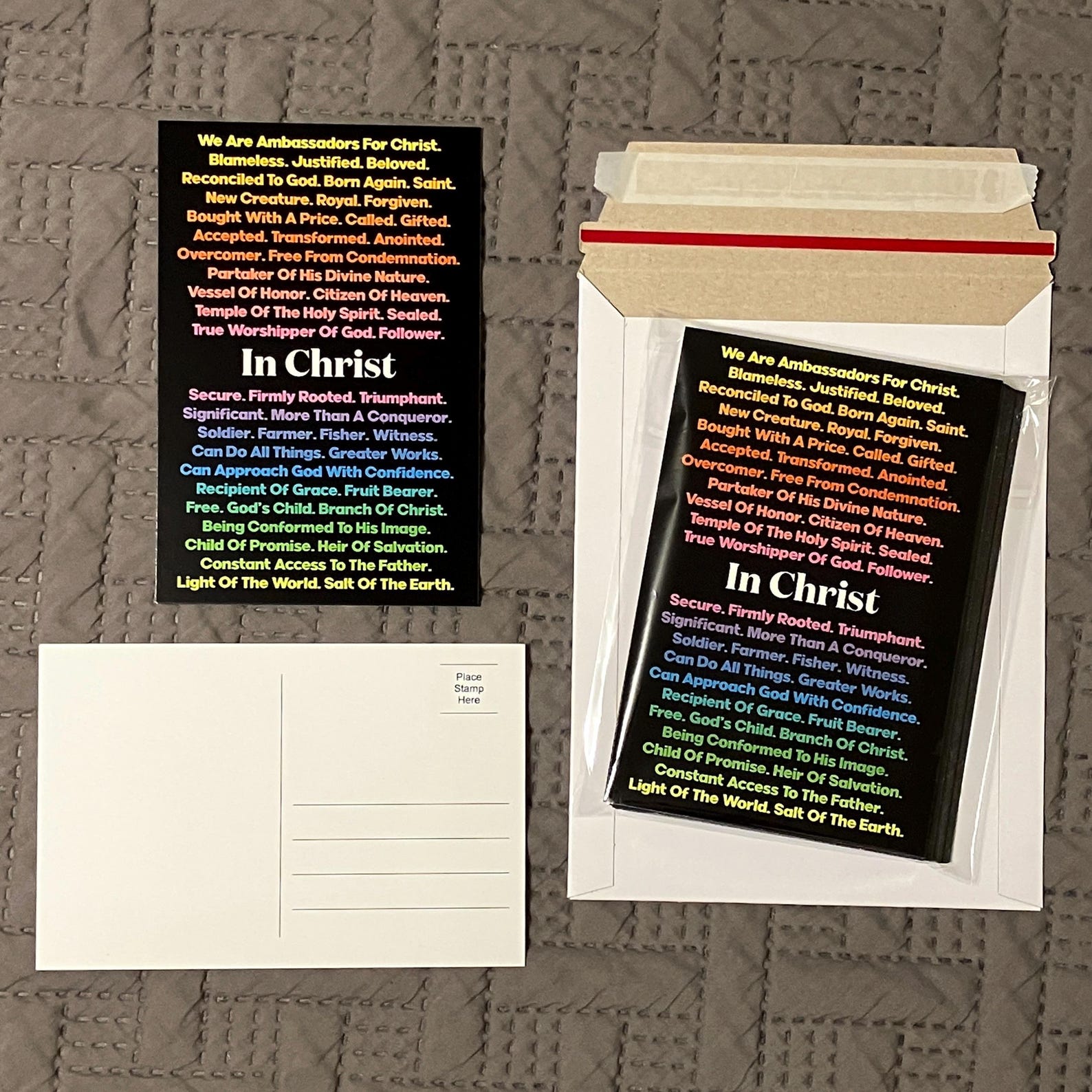 In Christ Postcard - Pack of 25 - Etsy
