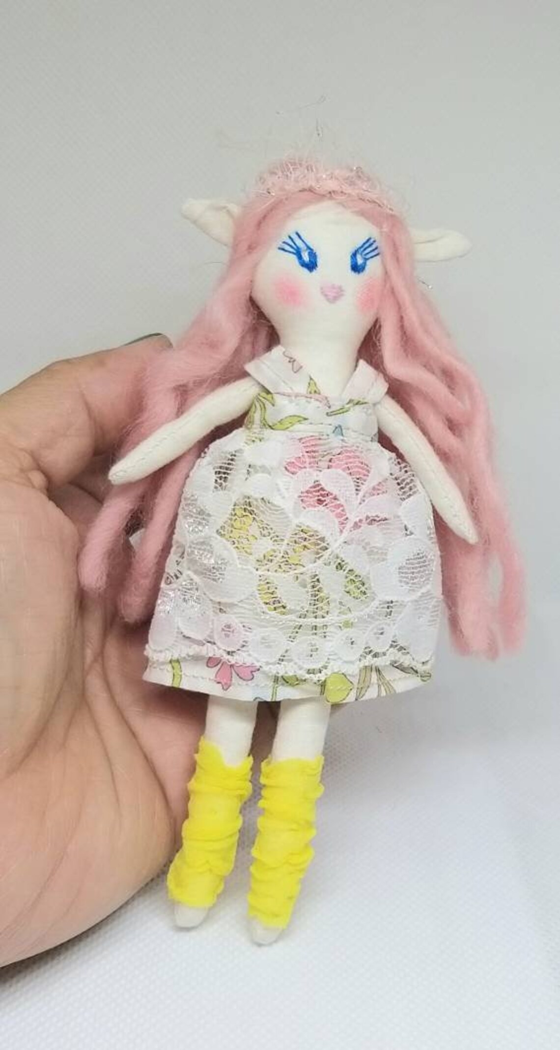 Pinky Tiny Elf Dolls Soft Dolls Play Dolls Handmade Dolls | Etsy